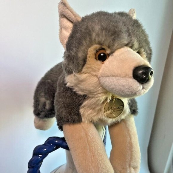 Aurora | Toys | Miyoni Siberian Husky Plush 8 Greytan Realistic Wolf ...